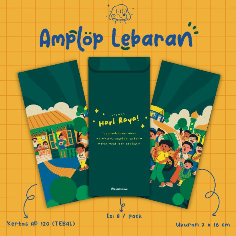 Jual Amplop Hari Raya Lebaran HIJAU by desainmuuu | Shopee Indonesia