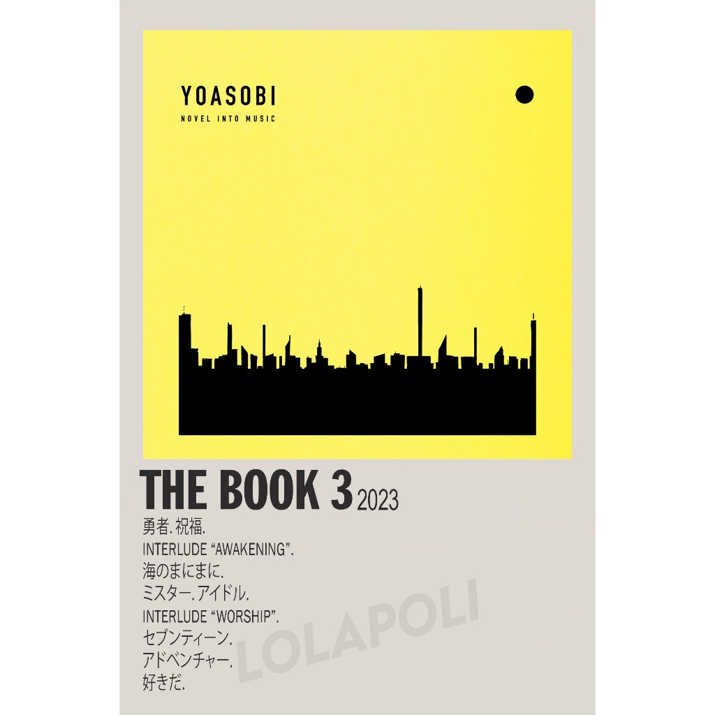 Jual Poster Cover Album The Book 3 - YOASOBI | Shopee Indonesia