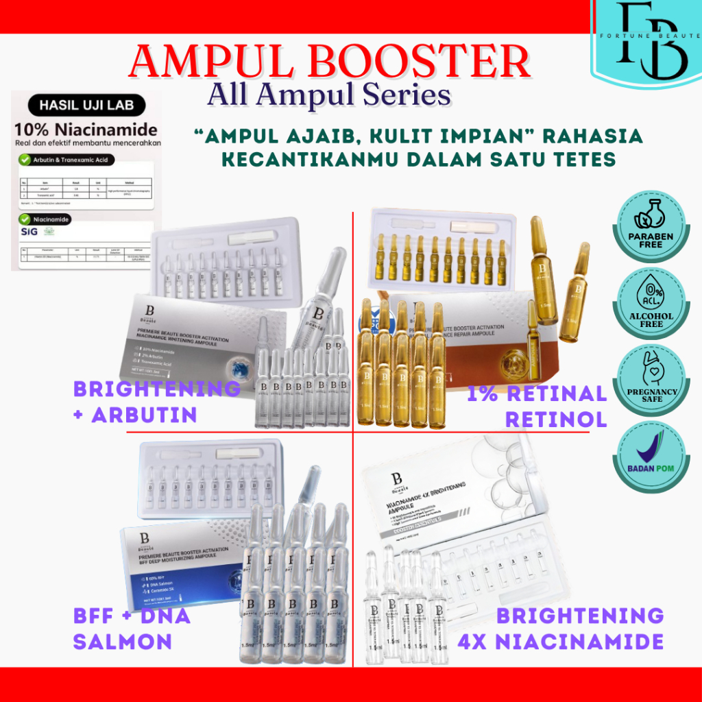 Jual READY STOCK Ampul Serum All Product Booster Activation Premiere Beaute Ampoel Serum 4X ...