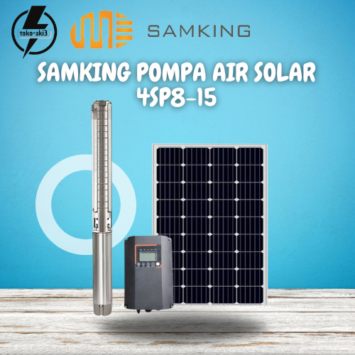 Jual SAMKING SOLAR PUMP W/Controller 4SP8-15 5100W AC/DC Panel/PLN ...