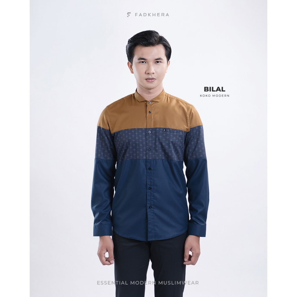 Jual Kemeja Koko Hem Pria Formal Fadkhera Bilal | Shopee Indonesia