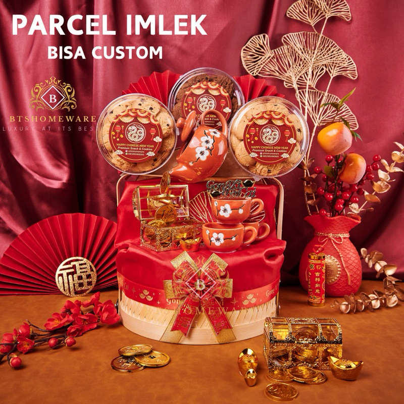 Jual Parcel Imlek 2025 Shio Ular / Parcel Kue Kering Nastar Kastangel ...