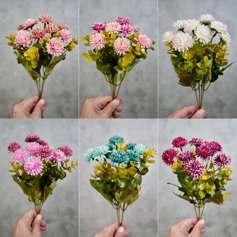 Jual Bunga mini Krisan Bulat, artificial flower. | Shopee Indonesia