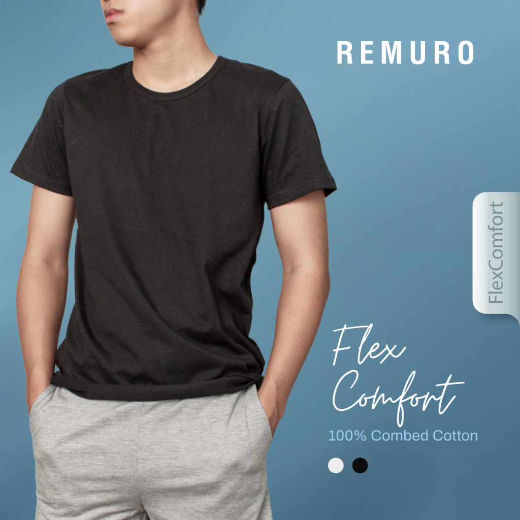 Jual REMURO T-Shirt ComfortFlex - Kaos Polos Pria - Kaos Oblong Dalaman ...