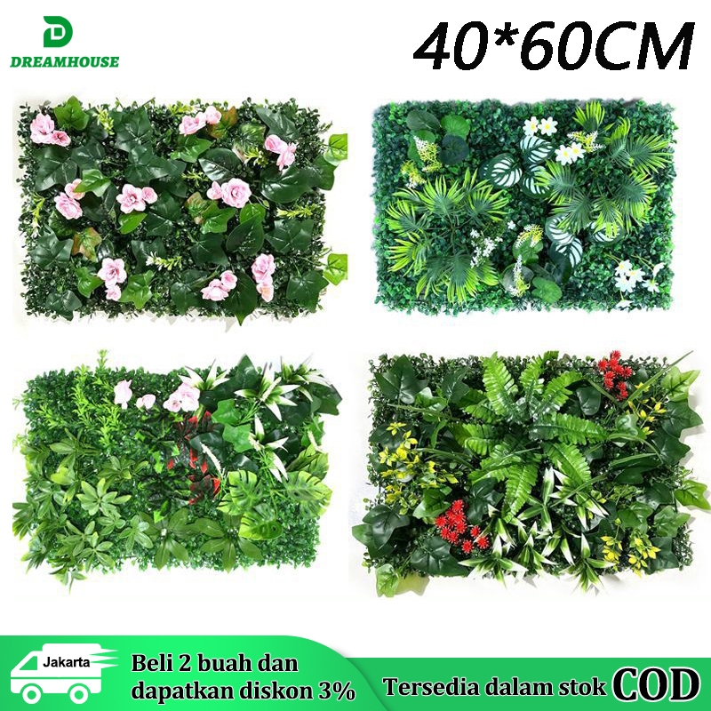 Jual Rumput Dolar Sintetis 60cmx40cm Rumput Buatan Plastik Rumput ...