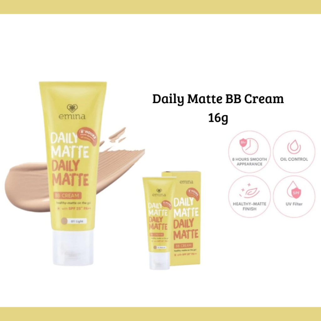 Jual Emina Daily Matte BB Cream 16g | Shopee Indonesia