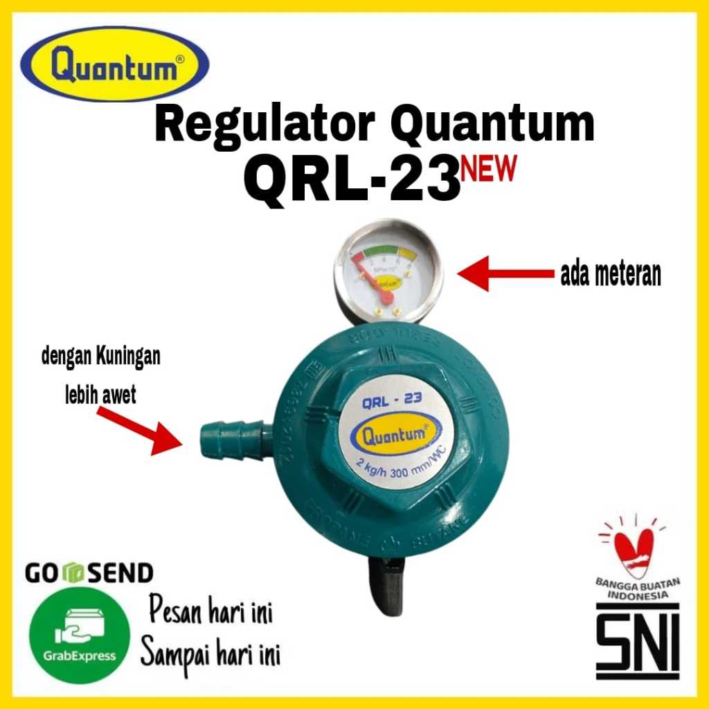 Jual Regulator Gas Quantum Tipe QRL-14 / QRL-03 Regulator Tekanan ...