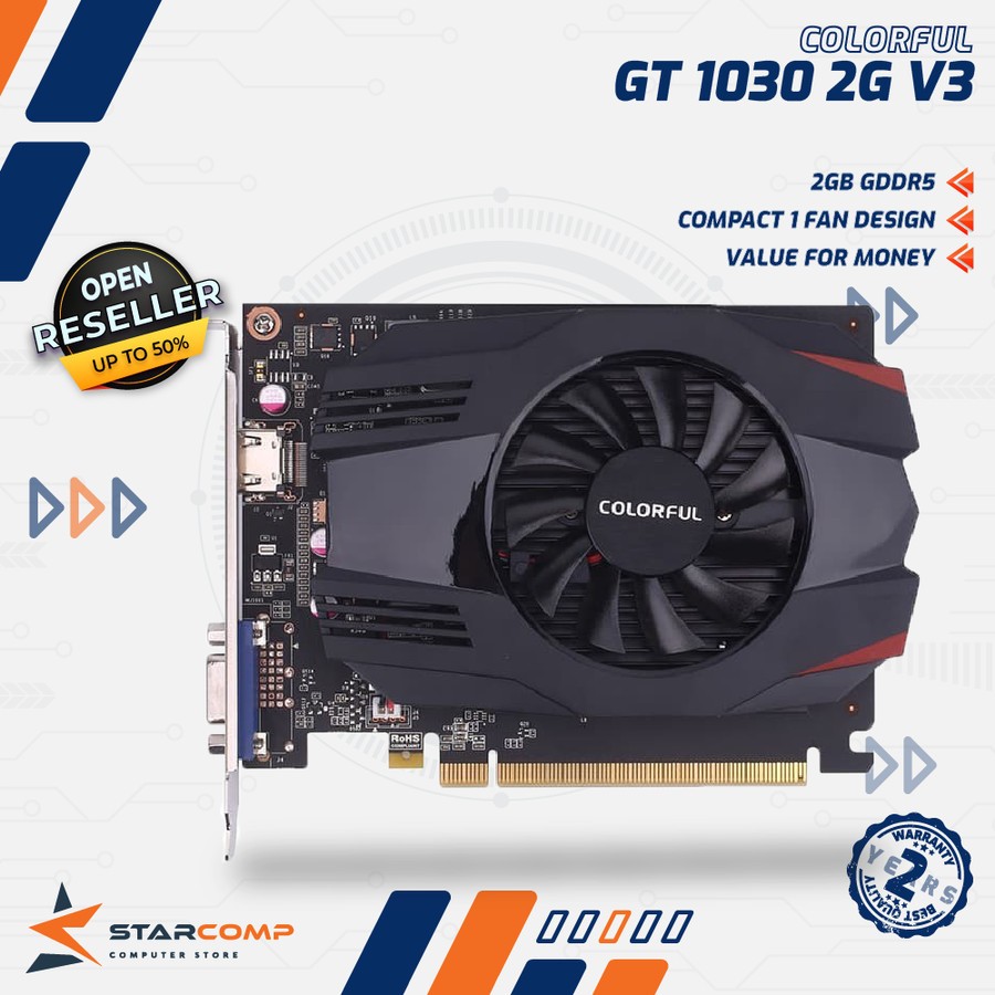 Jual Colorful GeForce GT1030 2GB DDR5 GT 1030 VGA | Shopee Indonesia