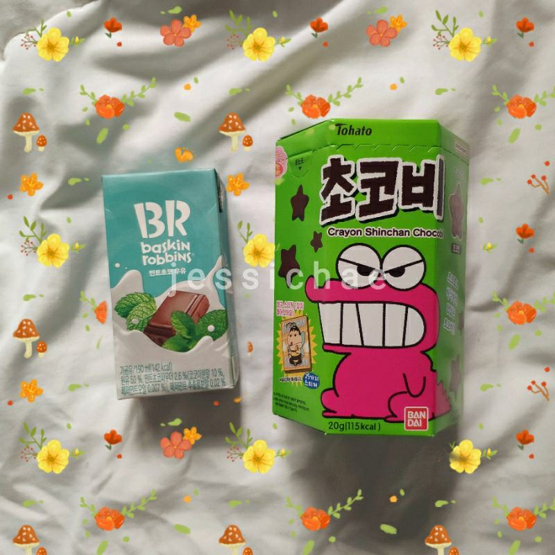 Jual [READY INA] BASKIN ROBBINS MINT CHOCO MILK HAECHAN SINCHAN CHOCOBI ...