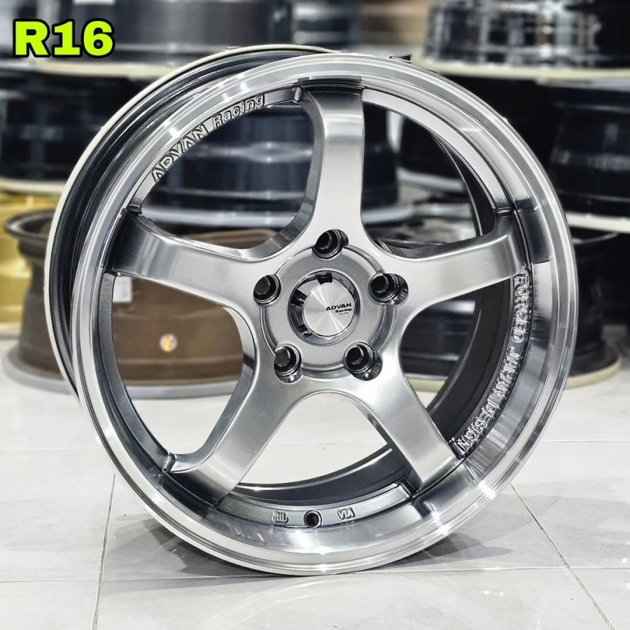 Jual velg racing R16 PCD 5X114,3 ADVAN GT LEBAR 7 ET 38 velg mobil ring 16 Ertiga rush terios ...