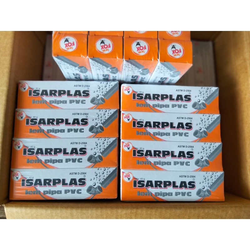 Jual Isarplas Lem Pipa PVC 40gram Satu Pack Isi 12 Pcs | Shopee Indonesia