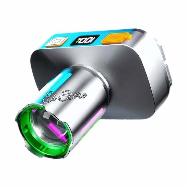 Jual Senter Kepala Cas LED Laser 3 warna Zoom In Out 5 Mode BYZ-779 | Shopee Indonesia