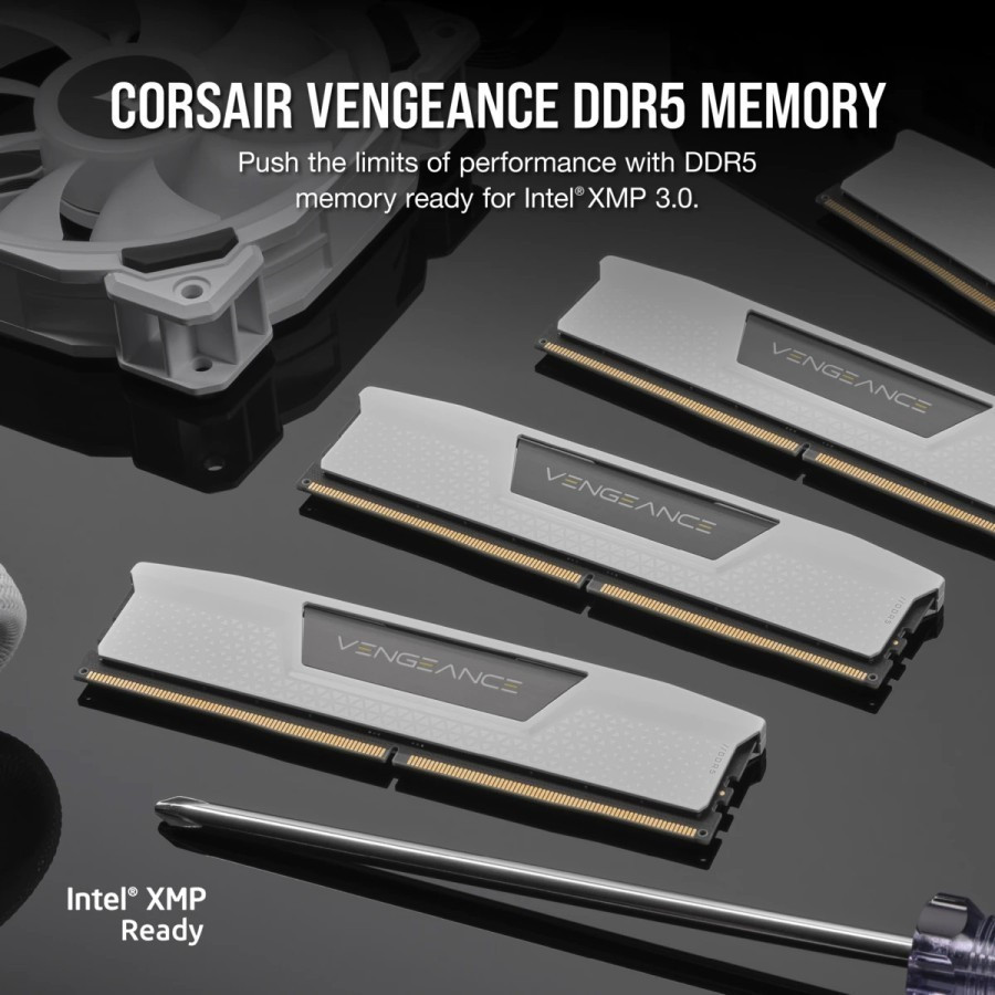 Jual CORSAIR VENGEANCE WHITE DDR5 PC5-48000 6000MHz 32GB ( 2x16GB ...