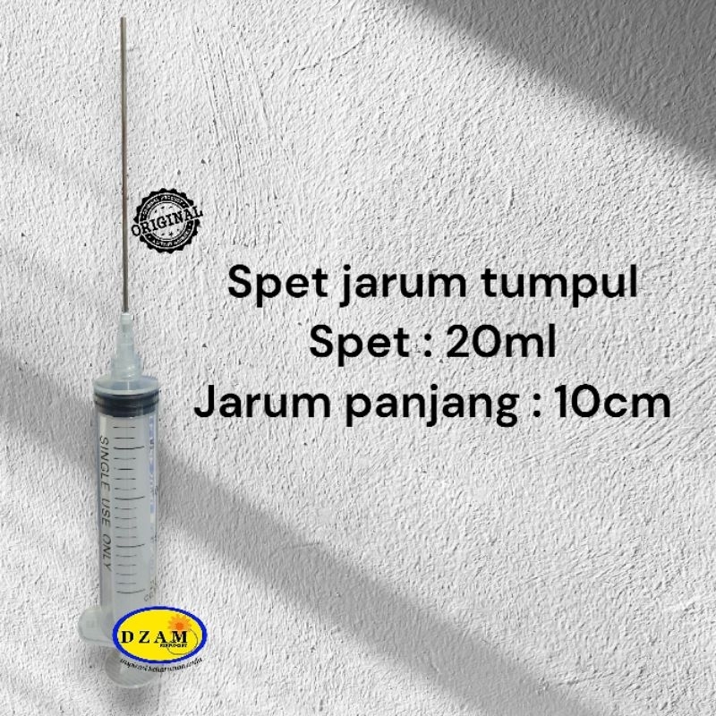 Jual Spet suntikan jarum tumpul 20ml+jarum panjang 10cm | Shopee Indonesia