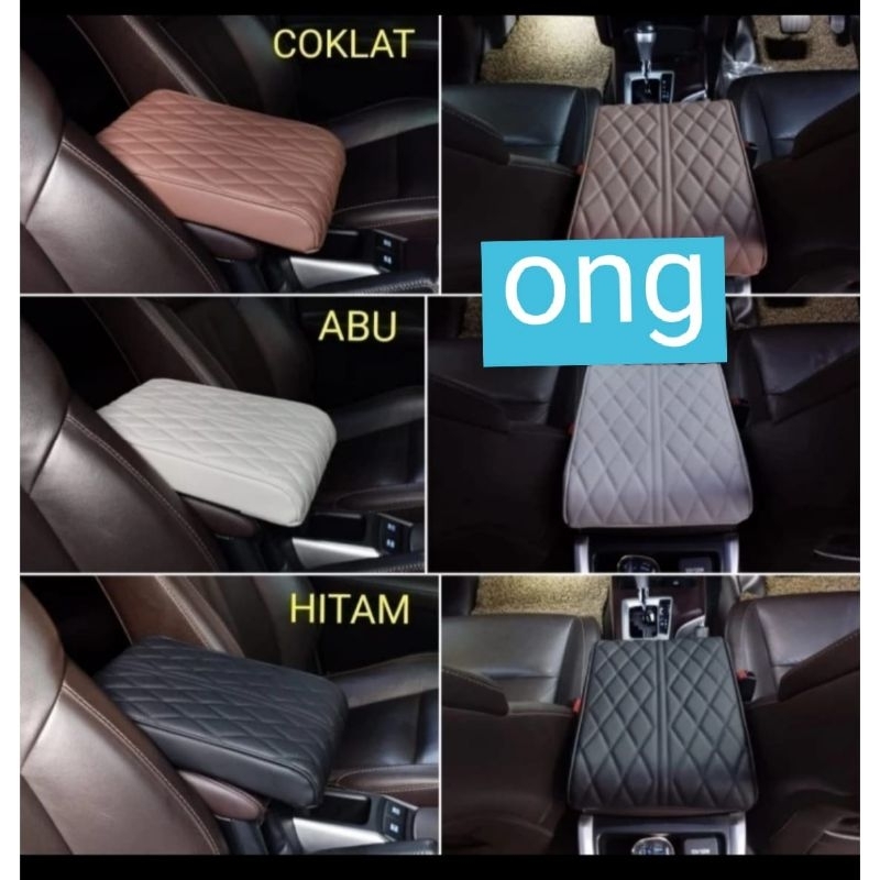 Jual arm rest mobil bantalan tangan kulit mobil fortuner reborn premium ...
