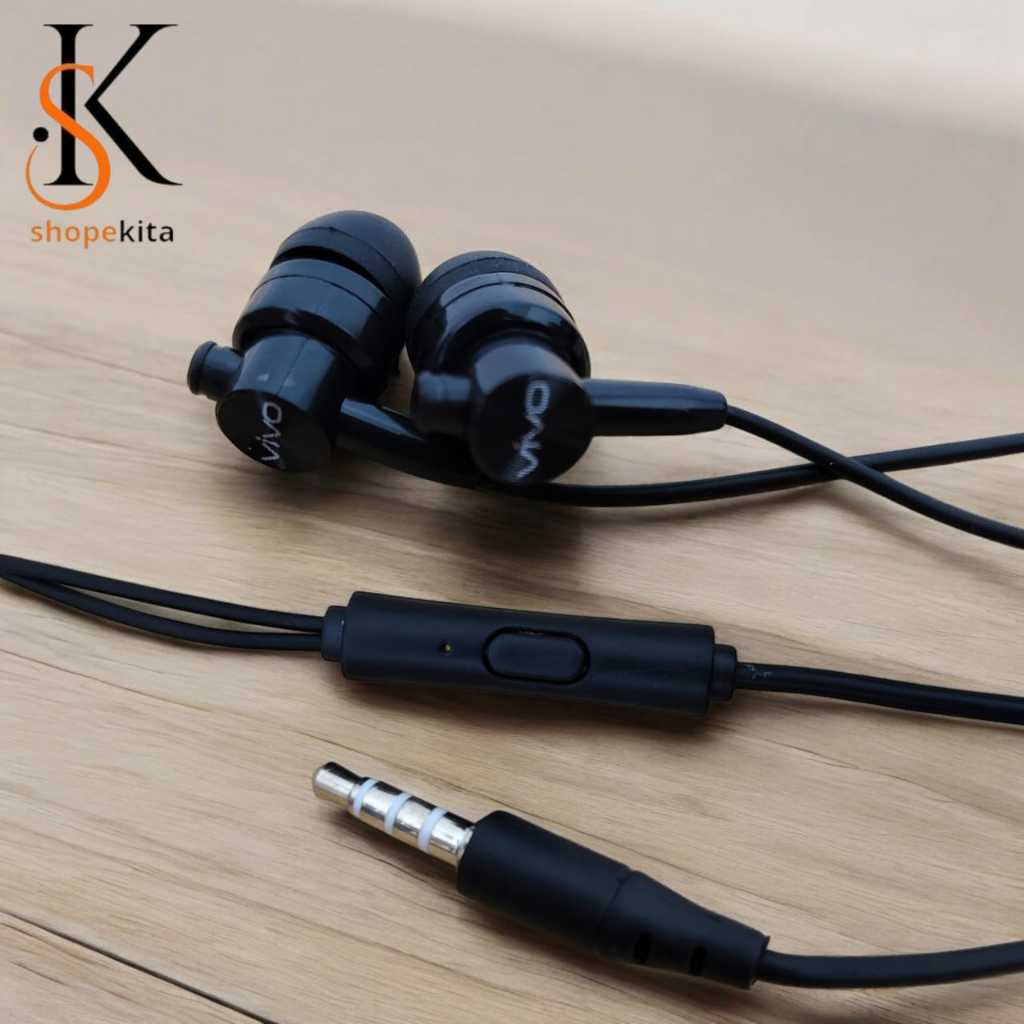 Jual Headset VIVO Xtra Bass Eaphone sound Quality Powerfull Sound ...