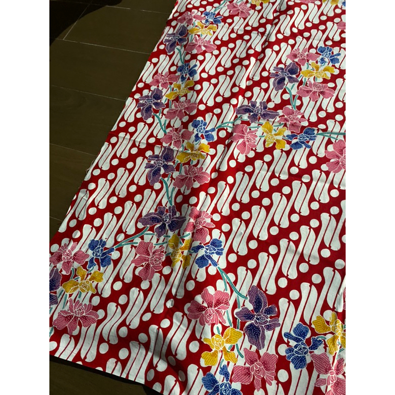 Jual PREMIUM!! KAIN BATIK KOMBINASI TULIS MOTIF PARANGGG FLORAL/ BAHAN KATUN PRIMIS HALUS/ ASLI ...