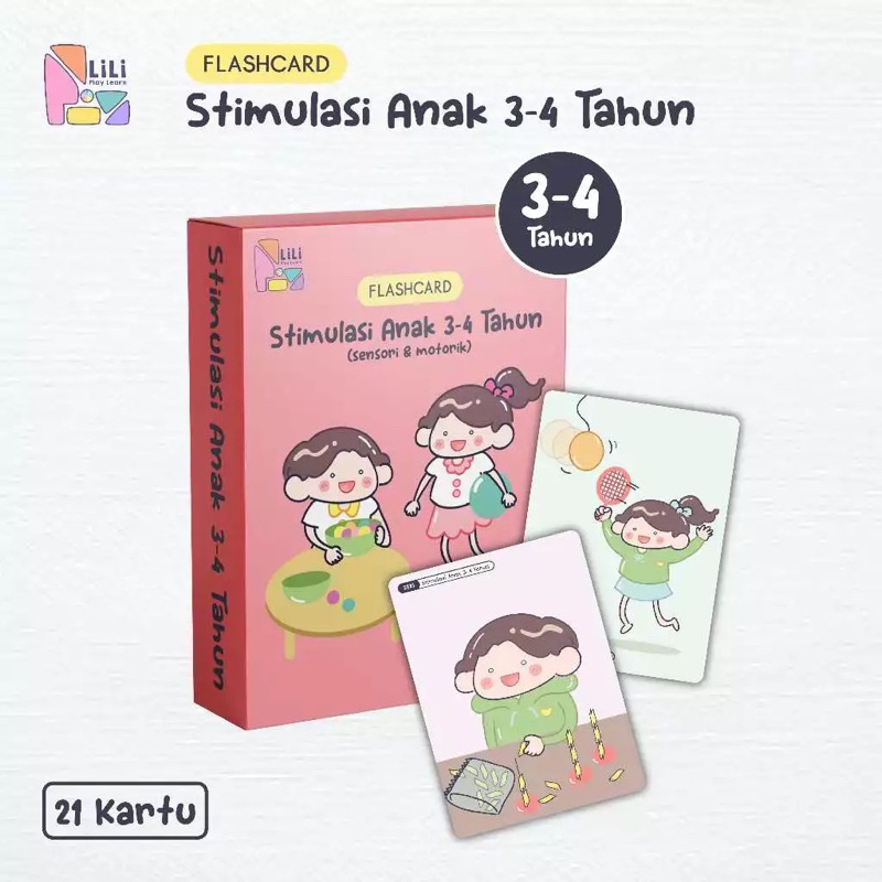 Jual Lilli Flashcard Stimulasi Anak 3-4 Tahun | Shopee Indonesia