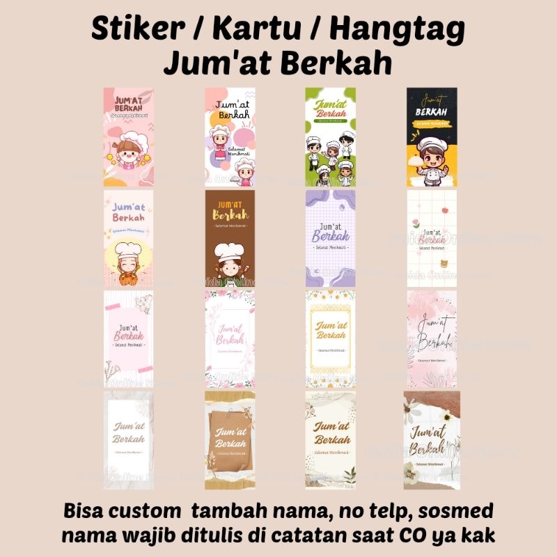 Jual Stiker Jum'at Berkah Sticker Jumat Berkah Label Selamat Menikmati ...