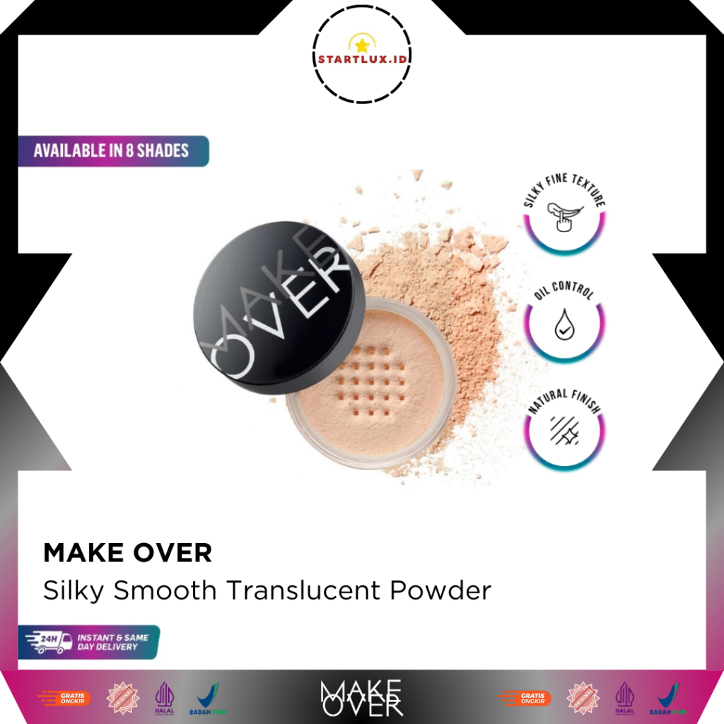 Jual STARTLUX Make Over Silky Smooth Translucent Powder 35 g- Bedak ...