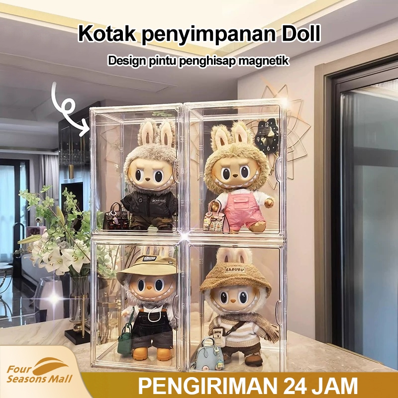 Jual [Four Seasons Mall]Storage Box Acrylic Transparent Display Kotak ...