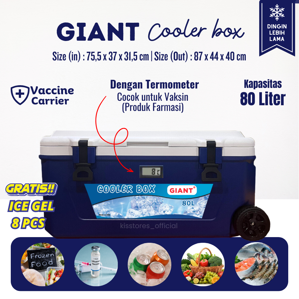 Jual Cooler Box 80 Liter GIANT Cool Box 80L Box Pendingin CoolBox Tuna ...