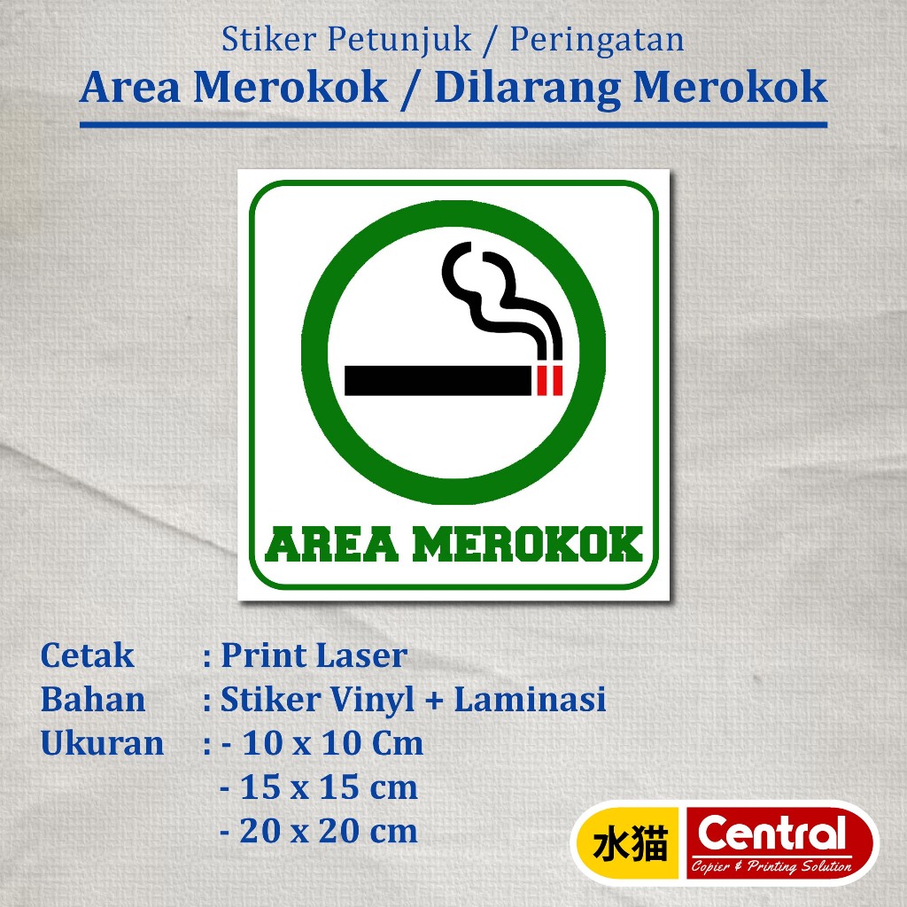 Jual stiker dilarang merokok/area merokok | Shopee Indonesia