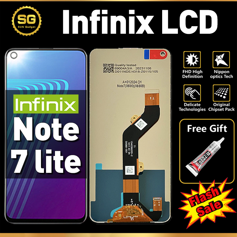 Jual LCD Infinix Note 7 lite Original Touchscreen hp Infinix Note 7 ...