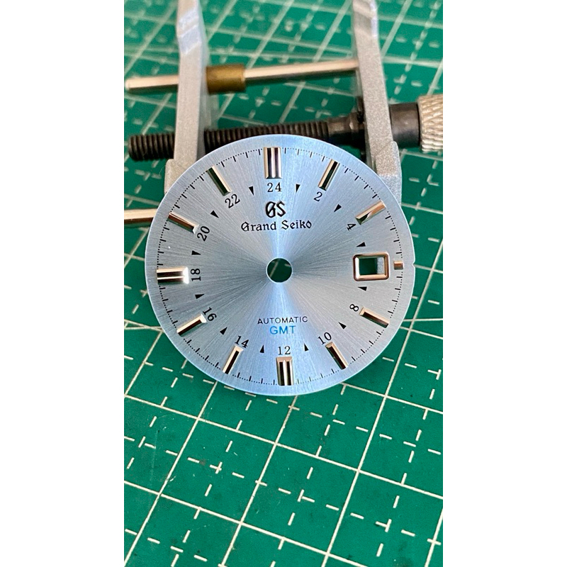 Jual Produk Impor Plat dial jam Seiko nh34 GMT GS Grand Seiko blue ...