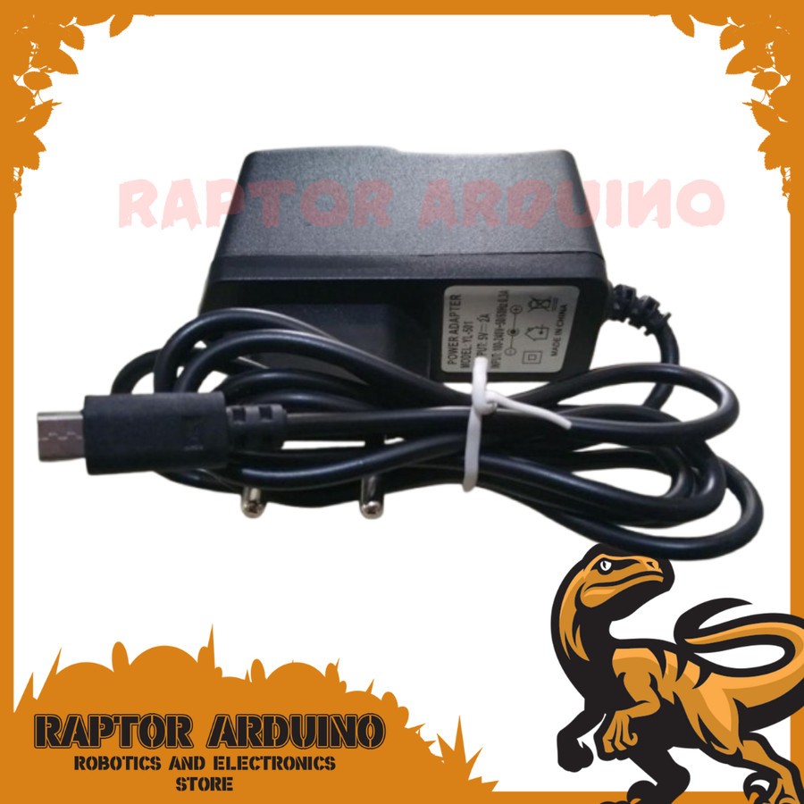 Jual Adaptor 5V 2A Micro USB Plug - Charger for Raspberry Pi - EU Plug | Shopee Indonesia