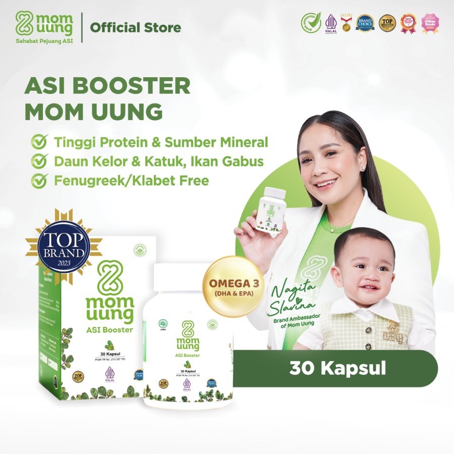 Jual MOM UUNG ASI BOOSTER BERBENTUK CAPSULE - Pelancar ASI HALAL BPOM ...