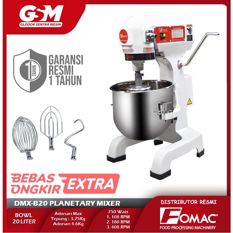 Jual Planetary Mixer 20 Liter FOMAC DMX-B20 Mixer | Shopee Indonesia