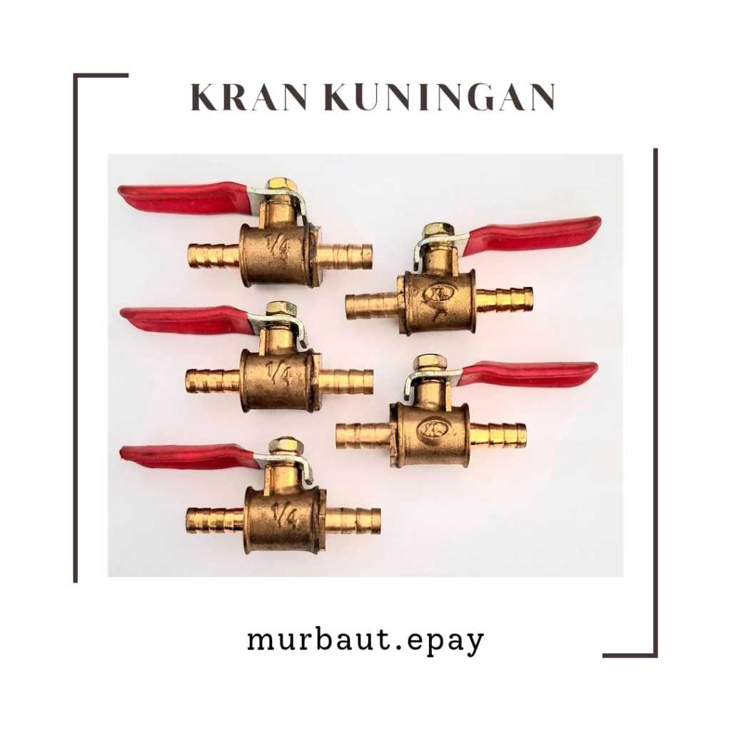 Jual KRAN KUNINGAN 1/4 - KRAN BENSIN KUNINGAN 1/4 - 1 PCS | Shopee Indonesia