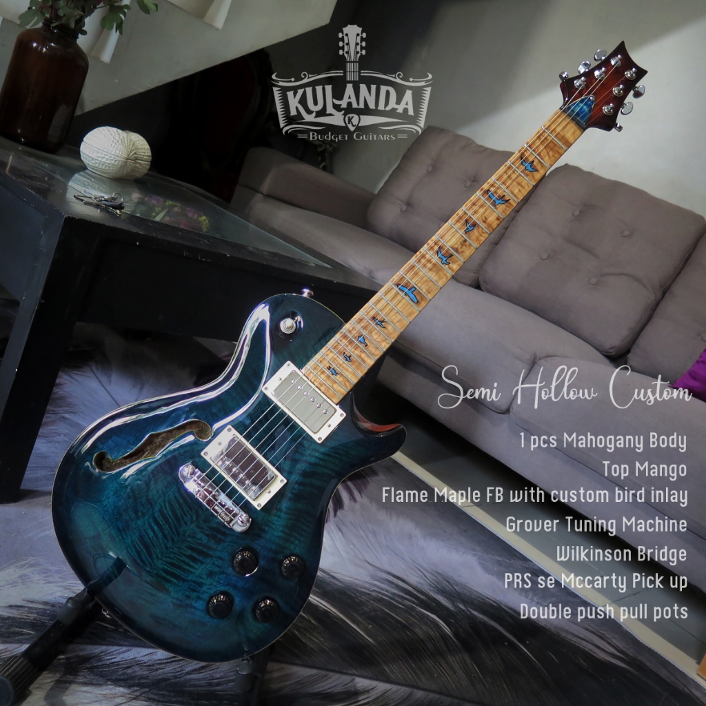 Jual GITAR ELEKTRIK SEMI HOLLOW CUSTOM PREMIUM 1 PCS BODY | Shopee ...