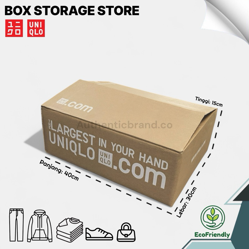Jual Kardus UNIQLO | Kardus Packaging Uniqlo | BOX Pengiriman UNIQLO ...
