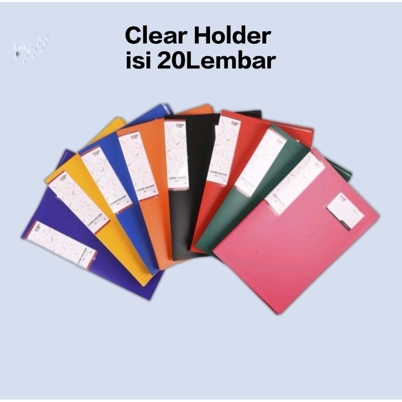 Jual Clear Holder/Map File/Document keeper/Map plastik isi 40Lembar ...