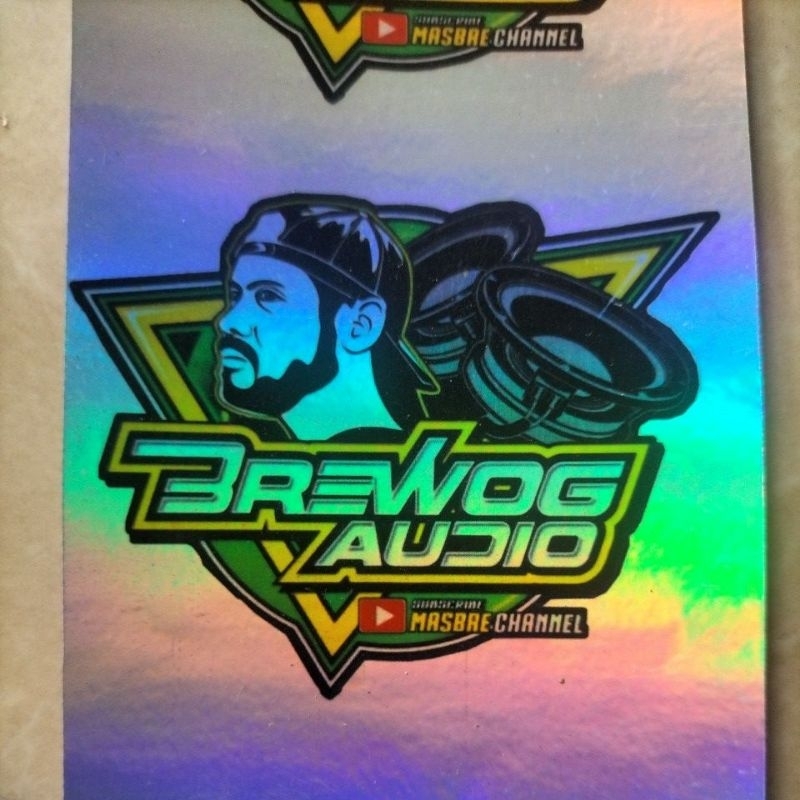 Jual STIKER BREWOG AUDIO ISI 5 BAHAN HOLOGRAM | STIKER SOUND | Shopee Indonesia