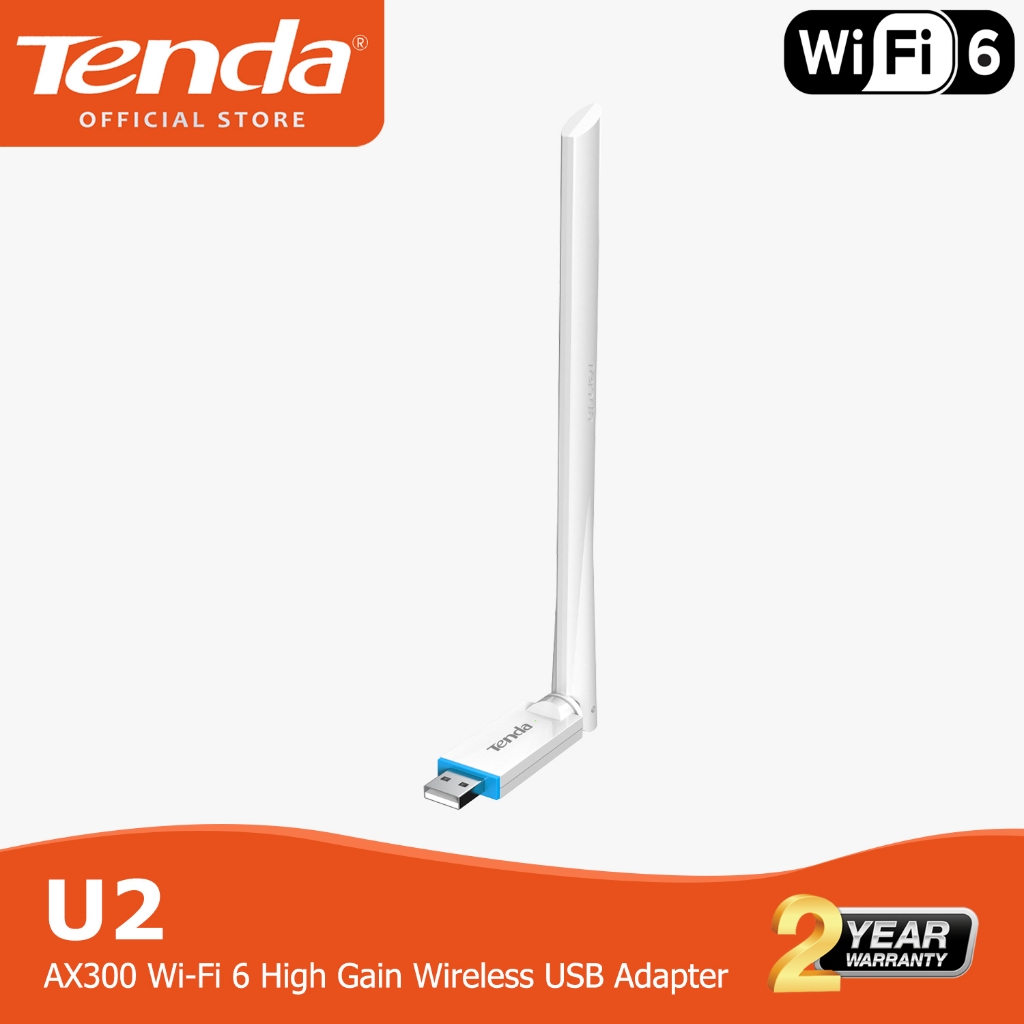 Jual Tenda U2 AX300 Wi-Fi 6 High Gain Wireless USB Adapter | Shopee ...