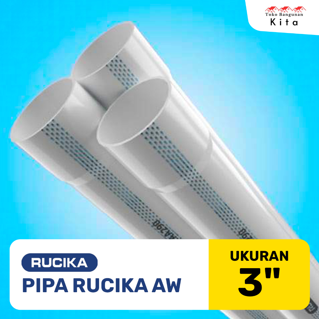 Jual Pipa PVC Rucika - 3" AW | Shopee Indonesia