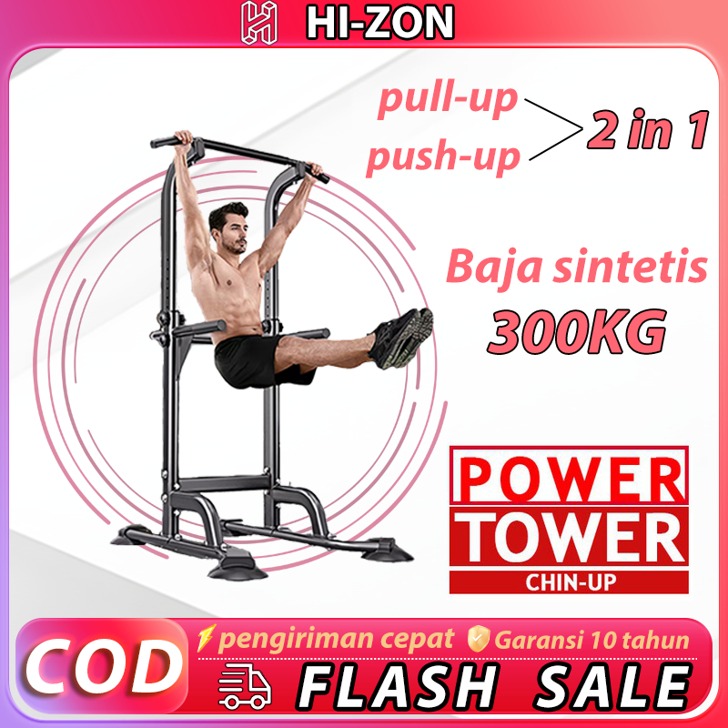 Jual HI-ZON Power Tower Pull Up Bar Ketinggian Dapat Disesuaikan Stand ...