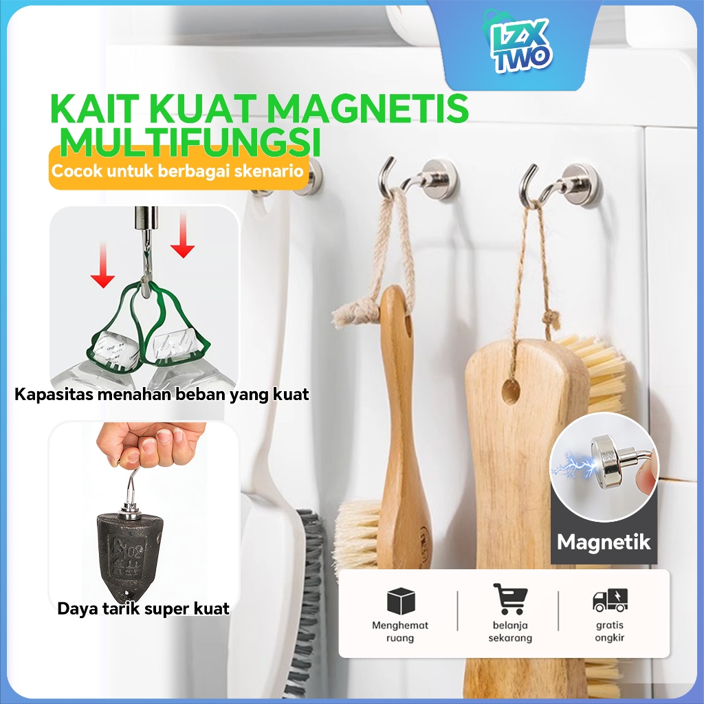 Jual Kait magnet super kuat, menempel kuat pada dinding logam, cocok ...
