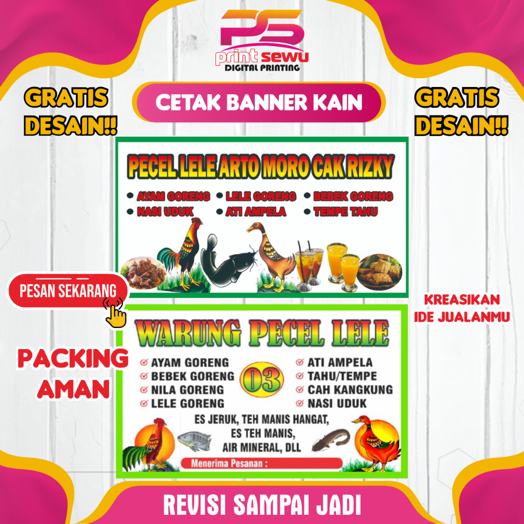Jual CETAK BANNER KAIN GRATIS DESIGN REVISI SAMPAI FIX | CETAK TEXTILE ...