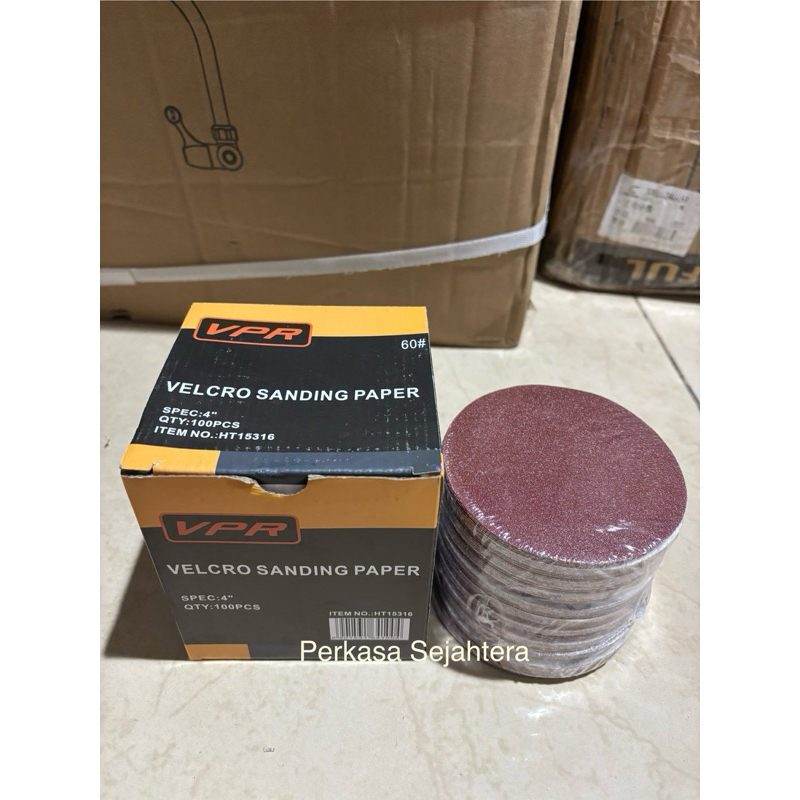 Jual Amplas Bulat 4 INCH Murah /Amplas Tempel/Amplas Velcro | Shopee ...