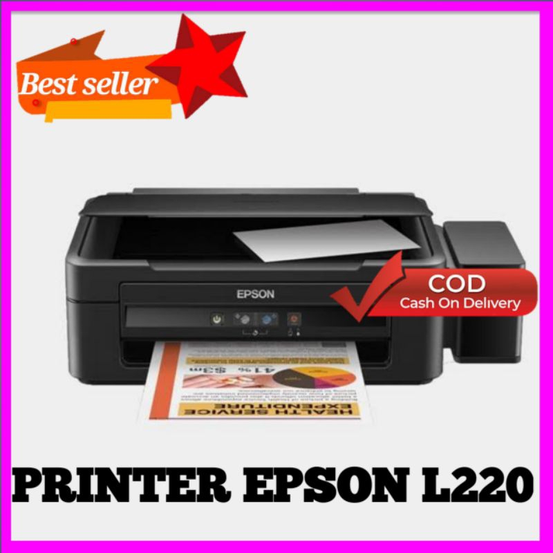 Jual Printer Epson L220 free Tinta 1 Set Baru | Shopee Indonesia