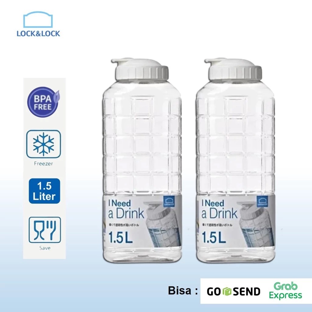 Jual Lock & Lock ORIGINAL Chess Water Bottle HAP812 Botol Air Minum 1,5 ...