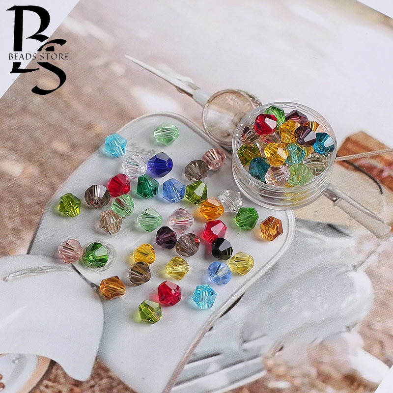 Jual (±90pcs) Manik Crystal 4mm Monte Akrilik - Crystal KaCa - Manik ...