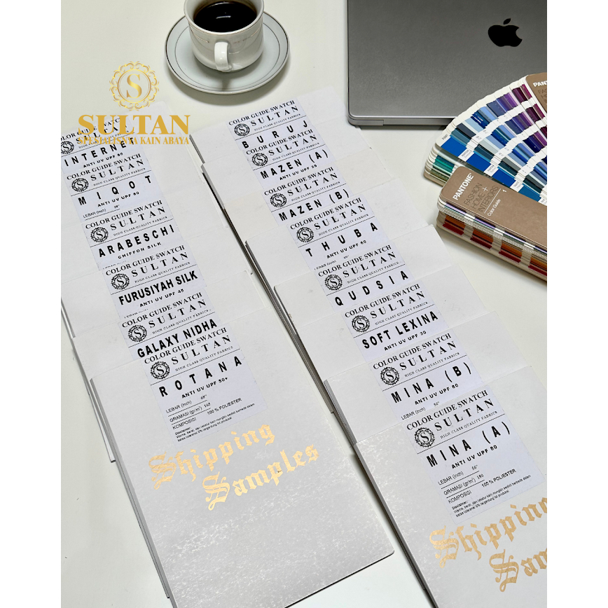 Jual Sample - Color Guide Swatch ( ISI SAMPEL: FURUSIYAH SILK, SOFT ...