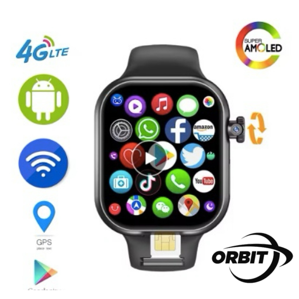 Jual ORBIT VP29 Android 4G/5G Smartwatch Built in GPS 2.29inch Amoled ...