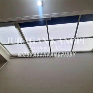 Jual Kanopi geser atap solarflat 3mm / Kanopi sliding manual otomatis ...