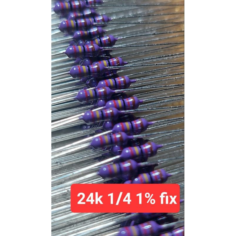 Jual Resistor Ungu 1/4watt 1% (10pcs) Beragam nilai ada di dalam etalase | Shopee Indonesia